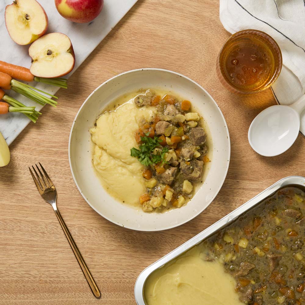 Cider-Braised Pork Shoulder & Mash – Delicious & Done®